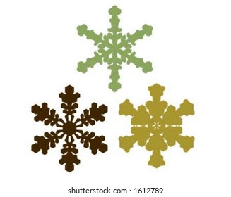 Snowflakes Every Snowflake Unique Stock Vector (Royalty Free) 1612789 ...