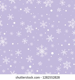 Snowflakes Falling Pattern Stock Vector (Royalty Free) 1282552828 ...