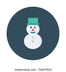 Snowman Circle Flat Stock Vector (Royalty Free) 763479013 | Shutterstock