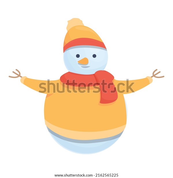 Snowman Clothes Icon Cartoon Vector Winter Stock Vector (Royalty Free ...