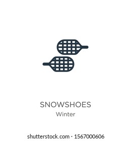 Snowshoes Icon Vector Trendy Flat Snowshoes Stock Vector (Royalty Free ...