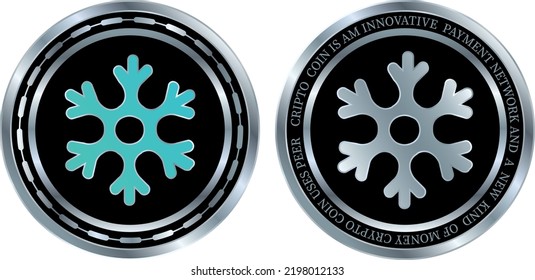 Snowswapsnow Coin Vector Illustrations 3d Drawing Stock Vector (Royalty ...