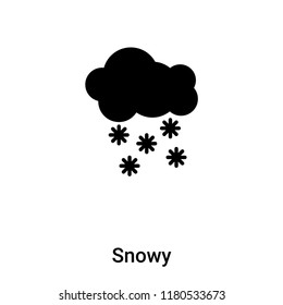 Snowy Icon Vector Isolated On White Stock Vector (Royalty Free ...