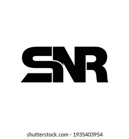 Snr Letter Monogram Logo Design Vector Stock Vector (Royalty Free ...