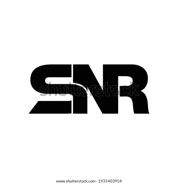 Snr Letter Monogram Logo Design Vector Stock Vector (Royalty Free ...