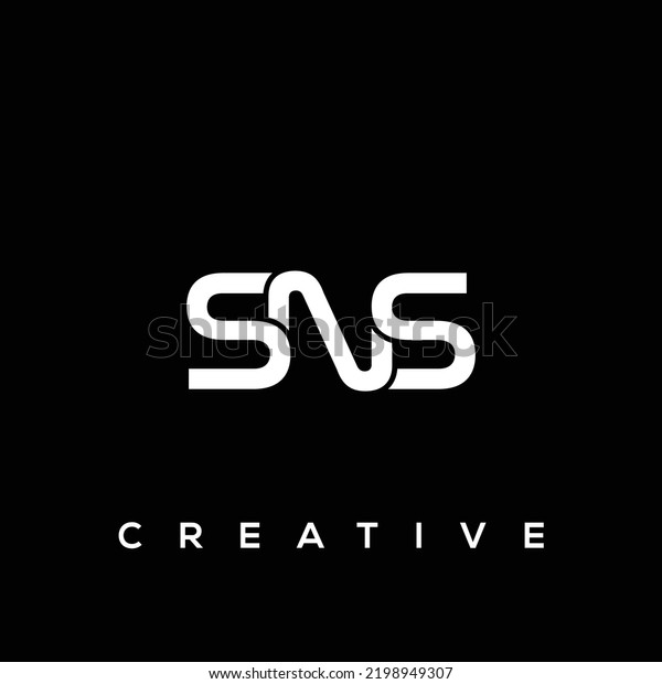 Sns Letter Original Creative Modern Logo Stock Vector (Royalty Free ...