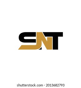 Snt Letter Monogram Logo Design Vector Stock Vector (Royalty Free ...
