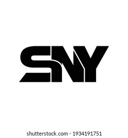 Sny Letter Monogram Logo Design Vector Stock Vector (Royalty Free ...