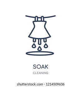 Soak Icon Soak Linear Symbol Design: vector de stock (libre de regalías ...