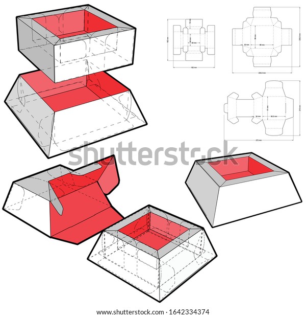 Soap Box Internal Measurement 48 X Stock Vector (Royalty Free ...