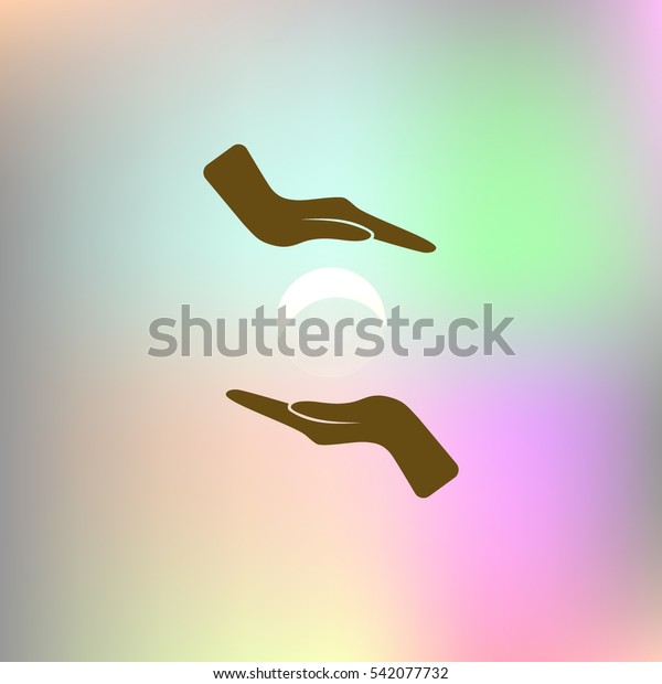 Soap Bubble Hands Stock Vector Icon Stock Vector (Royalty Free ...
