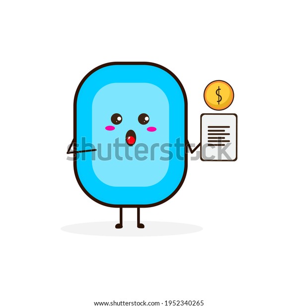 Soap Data Coin Cute Character Illustration Stock Vector (Royalty Free ...