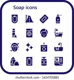 Soap Icon Set 16 Filled Soap Stock Vector (Royalty Free) 1654705885 ...