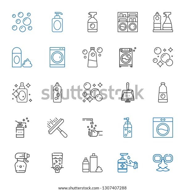 Soap Icons Set Collection Soap Face Stock Vector (Royalty Free ...