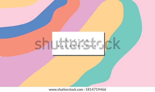 Sober Colours Geometric Bright Backgroundsober Colorl Stock Vector ...