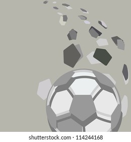 Soccer Ball Abstract Vector Illustration Stock Vector (Royalty Free ...