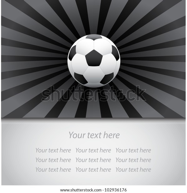 Soccer Ball Card Stock Vector (Royalty Free) 102936176 | Shutterstock