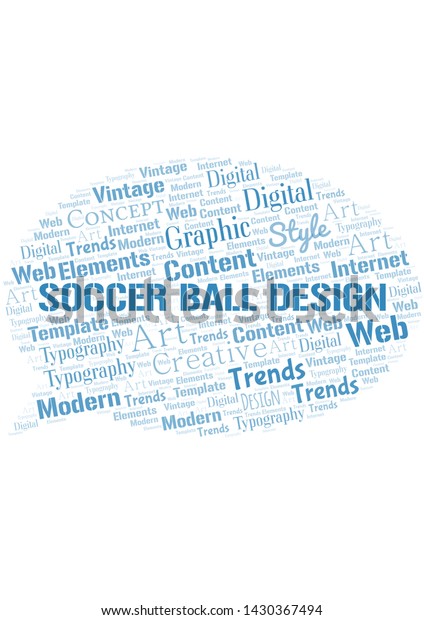 Soccer Ball Design Word Cloud Wordcloud Stock Vector (Royalty Free ...