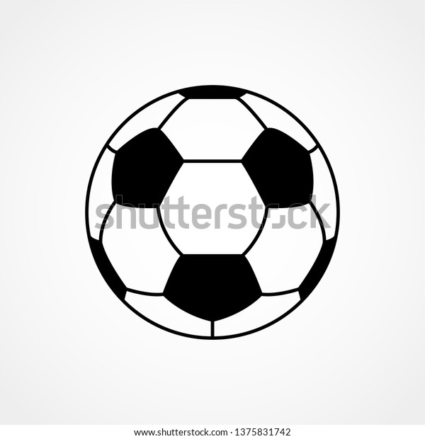 Ballon de football. Football. Icône vectorielle : image vectorielle de ...