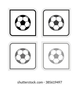 Soccer Ball Grayscale Vector Icon Stock Vector (Royalty Free) 385619497 ...