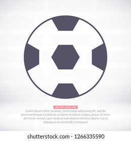 Soccer Ball Icon Vector Stock Vector (Royalty Free) 1266335590 | Shutterstock
