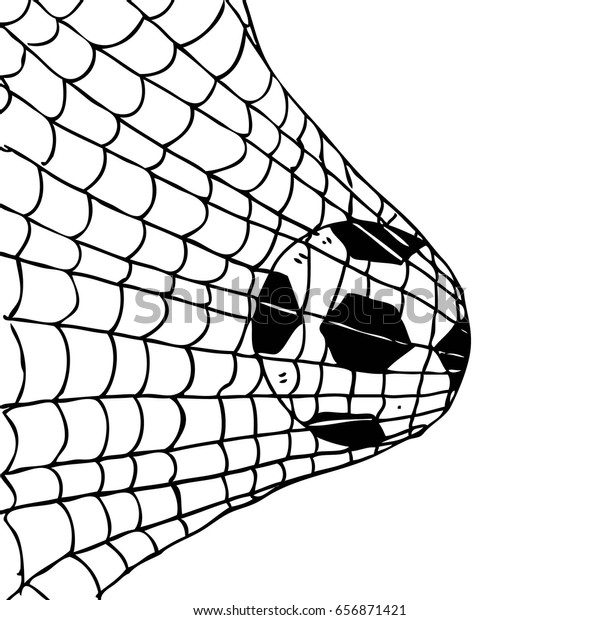 Soccer Ball Net Cartoon Stock Vector (Royalty Free) 656871421 ...