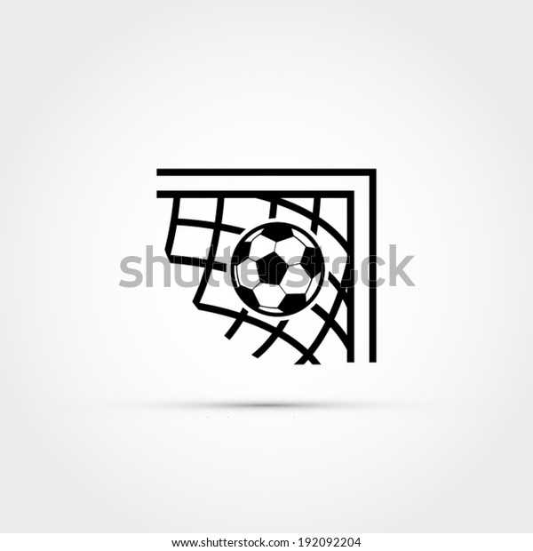 Soccer Ball Net Vector Illustration Stock Vector (Royalty Free) 192092204