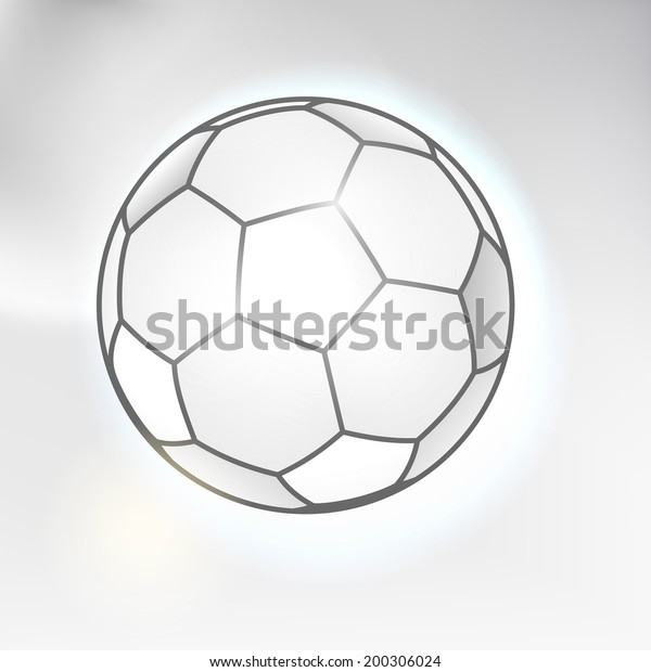 Soccer Ball Outline Background Stock Vector (Royalty Free) 200306024 ...