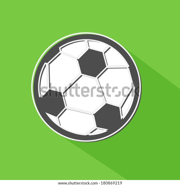 Soccer Ball Shadow Icon Vector Illustration Stock Vector (Royalty Free ...
