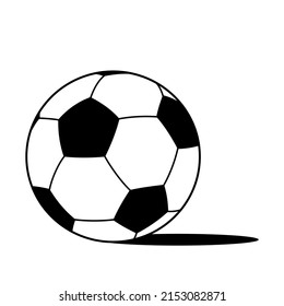 Soccer Ball Shadow On White Background Stock Vector (Royalty Free ...