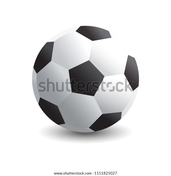Soccer Ball Shadow On White Background Stock Vector (Royalty Free ...