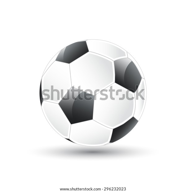 Soccer Ball Shadow On White Backgroundvector: เวกเตอร์สต็อก (ปลอดค่า ...