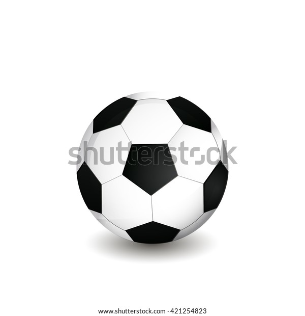 Soccer Ball Shadow On White Background Stock Vector (Royalty Free ...