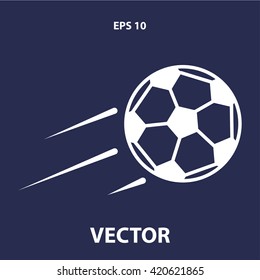 Soccer Ball Shoot Icon Stock Vector (Royalty Free) 420621865 | Shutterstock