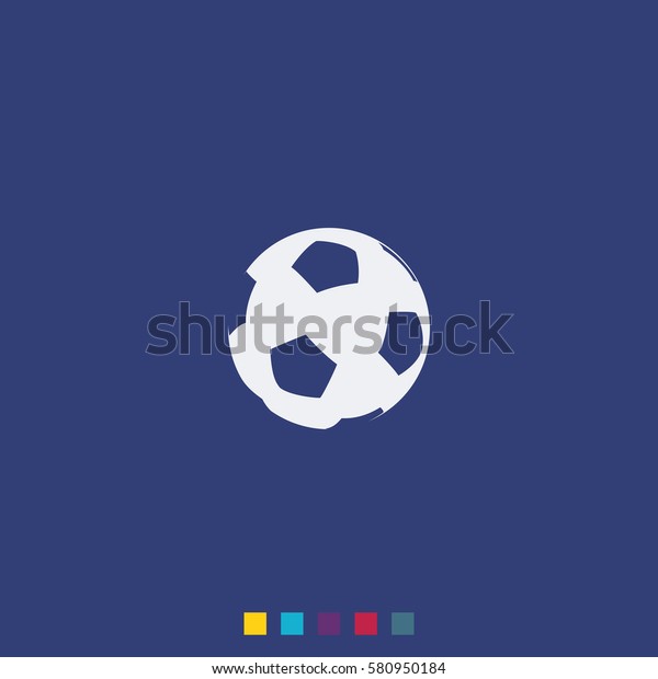 Soccer Ball Simple Vector Icon Isolated Stock Vector (Royalty Free ...