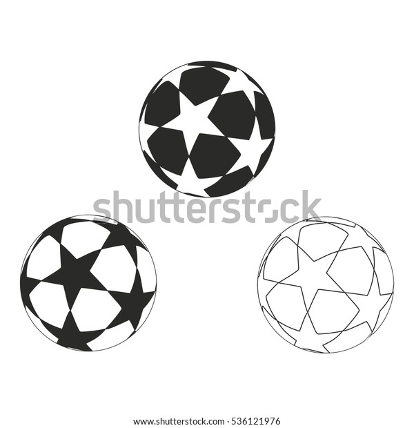 Soccer Ball Stars Stock Vector (Royalty Free) 536121976