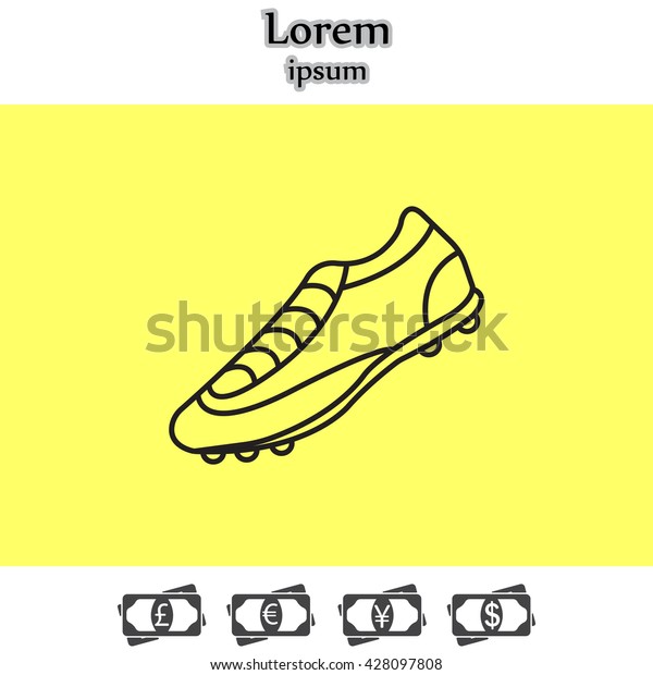 Soccer Boots Label Vector Illustration Stock Vector (Royalty Free ...