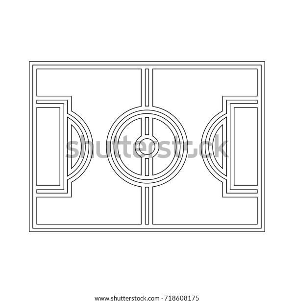 Soccer Court Icon Stock Vector (Royalty Free) 718608175 | Shutterstock