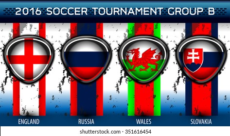 Soccer Euro Group F Vector Illustration Stock Vector (Royalty Free ...