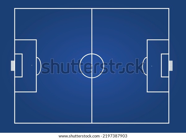Soccer Field Drawing Vector Illustration Stock Vector (Royalty Free ...
