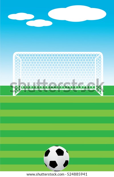 Soccer Field Goal Stock Vector (Royalty Free) 524885941 | Shutterstock