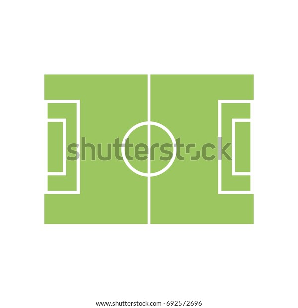 Soccer Field Symbol Stock Vector (Royalty Free) 692572696 | Shutterstock