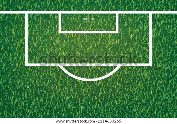 Soccer Football Field Pattern Texture Background Stock Vector (Royalty ...