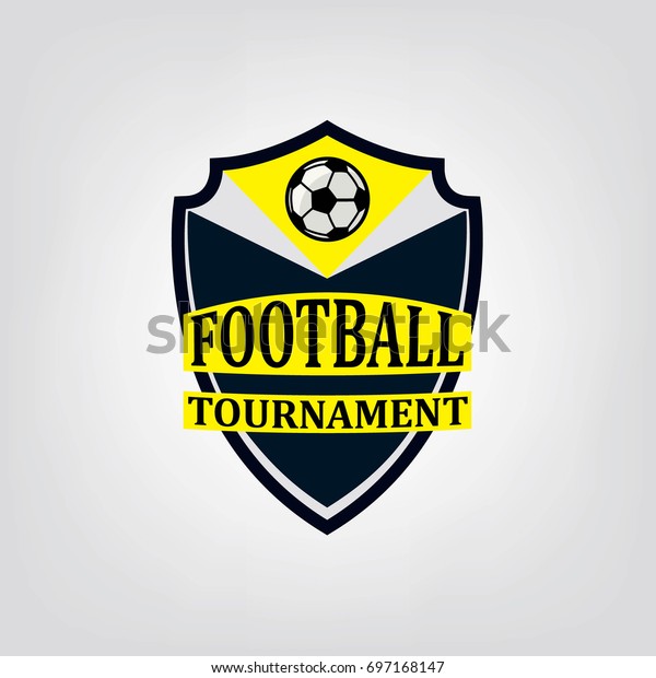 Soccer Football Logo Design Vector Illustration: เวกเตอร์สต็อก (ปลอดค่า ...