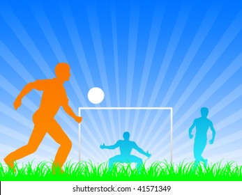 Soccer Game Vector Illustration Stock Vector (Royalty Free) 41571349 | Shutterstock