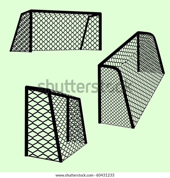 Soccer Goals Realistic Net Various Point Stock Vector (Royalty Free ...