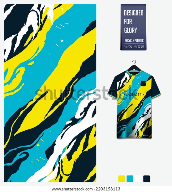 Soccer Jersey Pattern Design Marble Pattern Stock Vector (Royalty Free ...