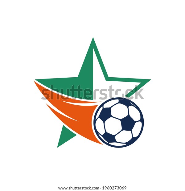 Soccer Logo Design Vector Illustration Creative Stock Vector (Royalty ...
