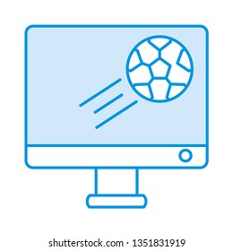 Soccer Match Screen Stock Vector (Royalty Free) 1351831919 | Shutterstock