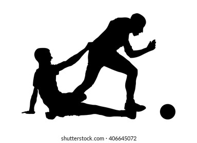 Silhouette Outline Wrestler Athlete Wrestling Duel: เวกเตอร์สต็อก (ปลอด ...